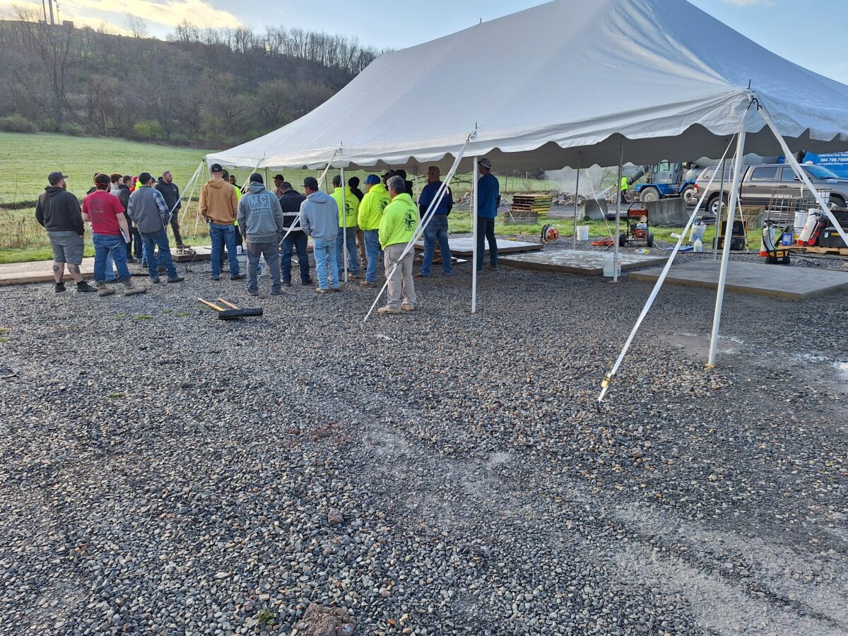 A successful Brickform Demo in WV - George L. Wilson